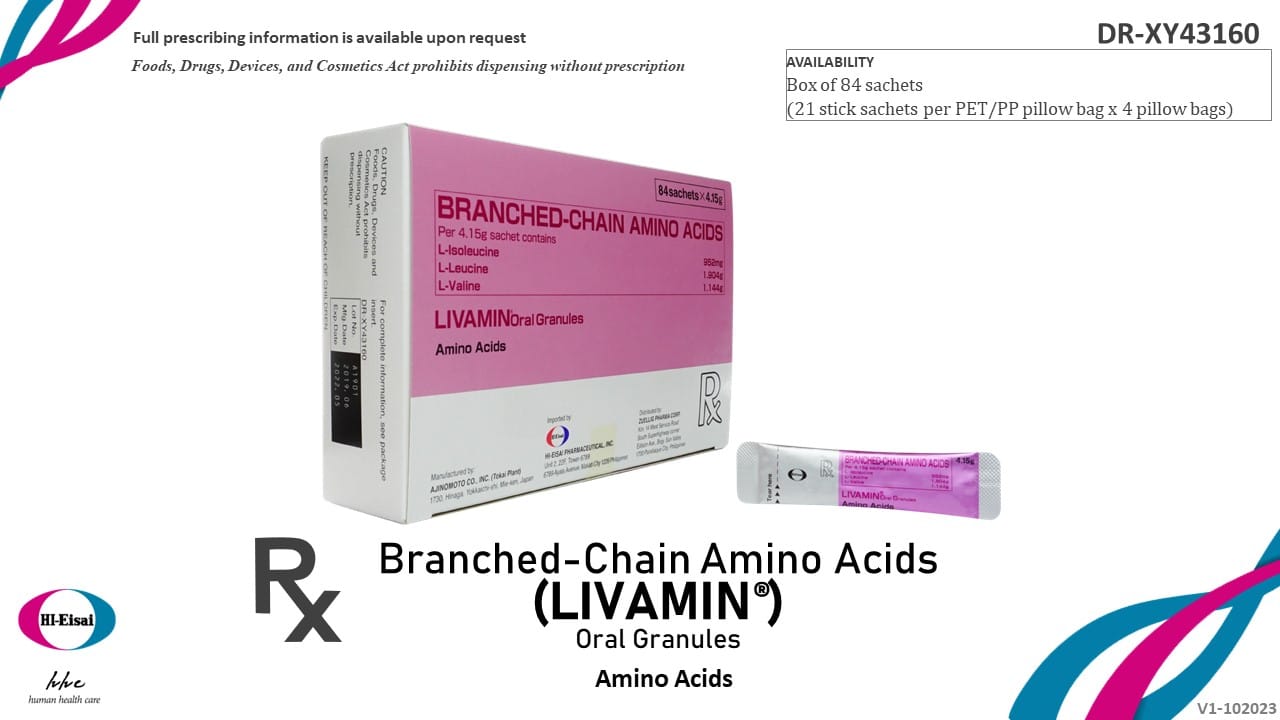 LIVAMIN Oral Granules 4.15G/sachet Archives - HI-Eisai Pharmaceutical Inc.