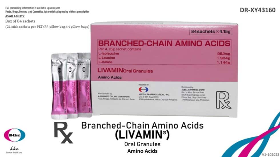 LIVAMIN Oral Granules 4.15G/sachet Archives - HI-Eisai Pharmaceutical Inc.