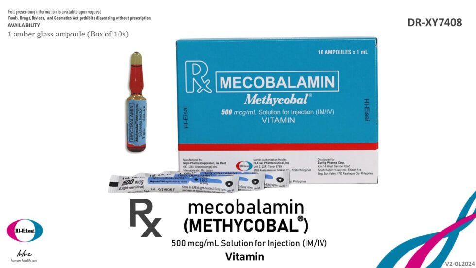 METHYCOBAL 500mcg INJ. Archives - HI-Eisai Pharmaceutical Inc.