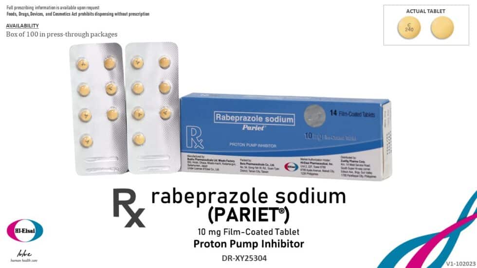 PARIET 10mg Archives - HI-Eisai Pharmaceutical Inc.