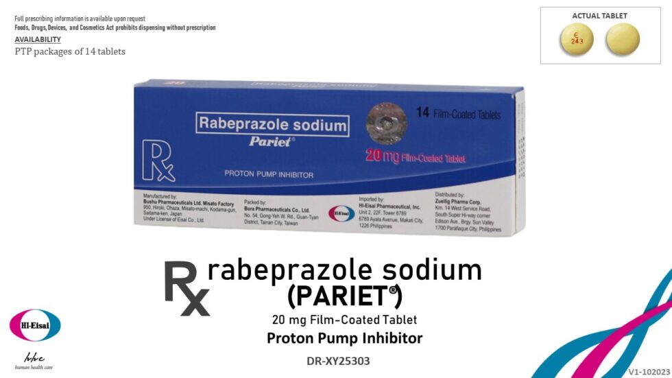 PARIET 20mg Tablet Archives - HI-Eisai Pharmaceutical Inc.